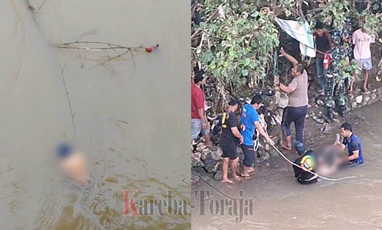 Mayat Pria Ditemukan Terapung di Sungai di Jembatan Eran Batu, Toraja ...